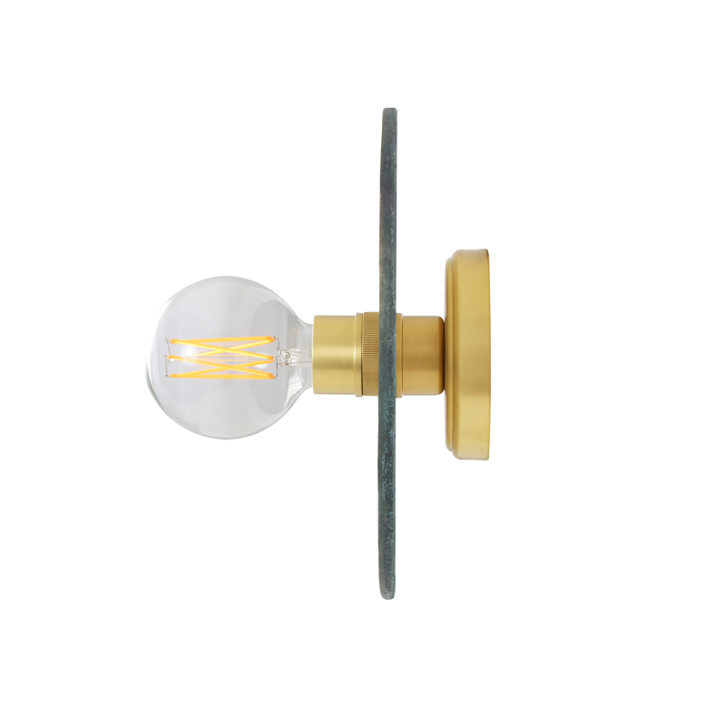 Bog Oak Blue Earth Ceramic Wall Light